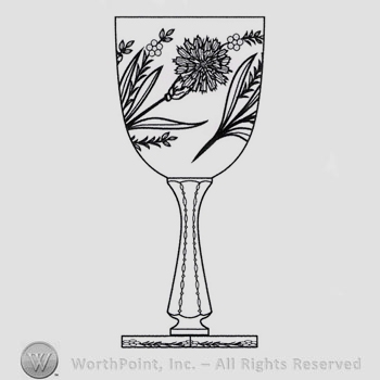 Mark with Glass Pattern: Carnation; goblet. | #769329