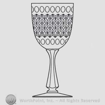 Mark with Glass Pattern: Downing; goblet. | #769371