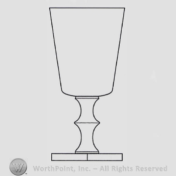 Mark with Glass Pattern: Stem 7332; goblet. | #769465