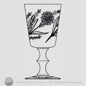 Mark with Glass Pattern: Carnation; goblet. | #769504