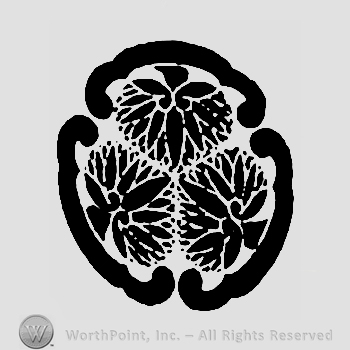 Mark with 3 mallow leaves, circle. | #771673