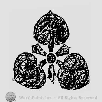 Mark with 3 mallow leaves, circle, Toyama. | #771754