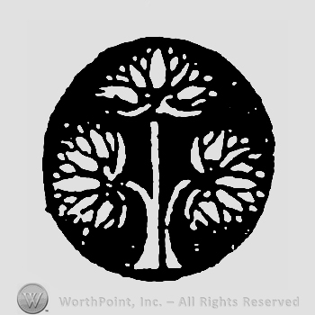 Mark with 3 mallow leaves, circle, Tokyo. | #771766