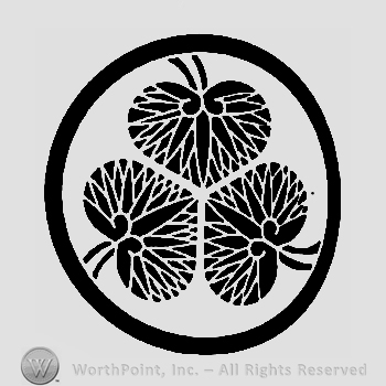 Mark with 3 mallow leaves, circle. | #771850