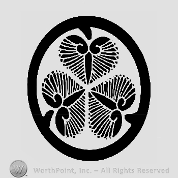 Mark with 3 mallow leaves, circle. | #771853