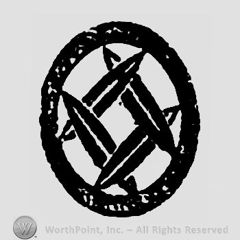 Mark with 4 common reed leaves, Ashihara family, | #771909