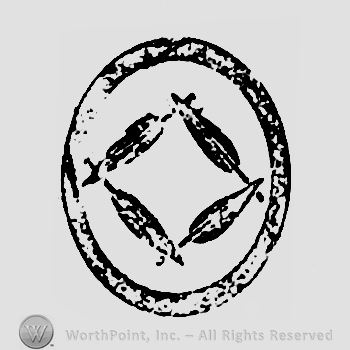 Mark with 4 common reed leaves, Ashihara family, | #771910