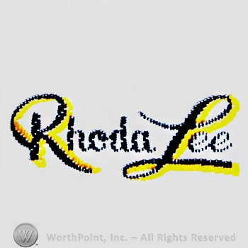 Mark with The text "Rhoda Lee" on a label. | #773590
