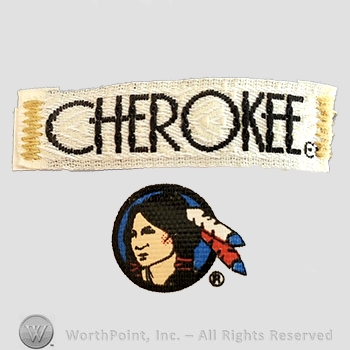 Mark with The text "CHEROKEE" on a label and the | #773603
