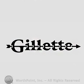 Mark with The word "Gillette" pierced by an | #773644