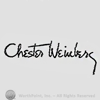 Mark with The text "Chester Weinberg" on a label. | #773758