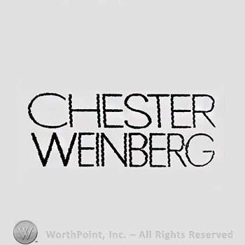 Mark with The text "CHESTER WEINBERG" on a label. | #773759