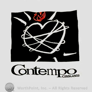 Mark with The text "Contempo Casuals", a heart, a | #773935