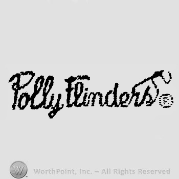 Mark with The text "Polly Flinders" and a sewing | #773984