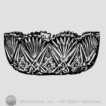 Mark with Cut Glass Pattern: Arbutus; bowl. | #774875