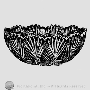 Mark with Cut Glass Pattern: Manhattan; bowl. | #774905