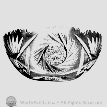 Mark with Cut Glass Pattern: Golf; bowl. | #774941