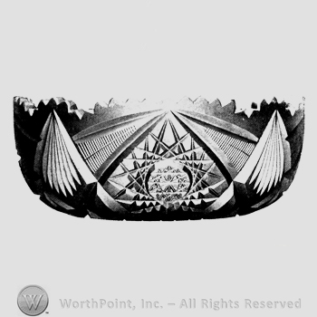 Mark with Cut Glass Pattern: Keystone; bowl. | #774950