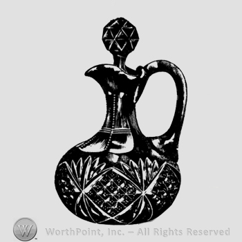 Mark with Cut Glass Pattern: Huron; cruet. | #775341