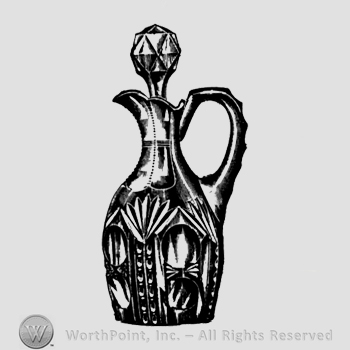 Mark with Cut Glass Pattern: Florentine; cruet. | #775353