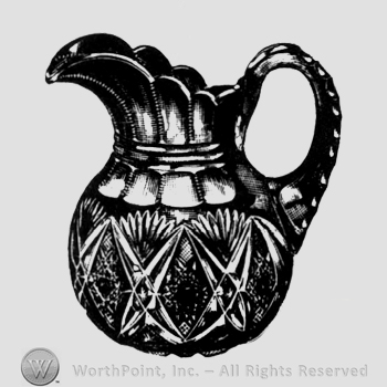 Mark with Cut Glass Pattern: Arbutus; jug. | #775471