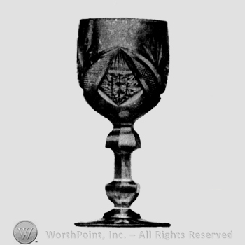 Mark with Cut Glass Pattern: Albama; goblet. | #777076