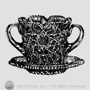 Mark with Cut Glass Pattern: Coral; ice tub and | #777134