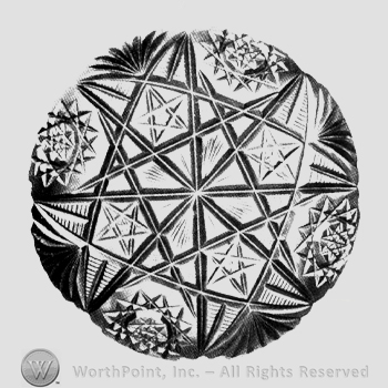 Mark with Cut Glass Pattern: Magnet; saucer. | #777301