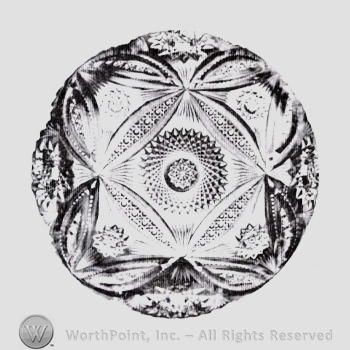 Mark with Cut Glass Pattern: Acme; nappie bowl. | #777367