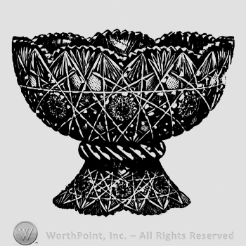 Mark with Cut Glass Pattern: Coral; punch bowl. | #777406