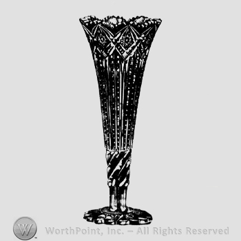 Mark with Cut Glass Pattern: Palmetto; vase. | #777681