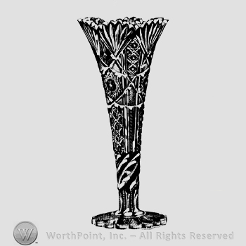 Mark with Cut Glass Pattern: Adonis; vase. | #777687