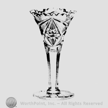 Mark with Cut Glass Pattern: Ashland; vase. | #777695