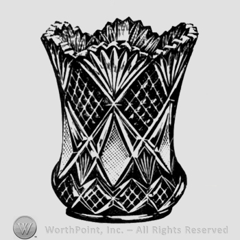 Mark with Cut Glass Pattern: Unknown; vase. | #777716