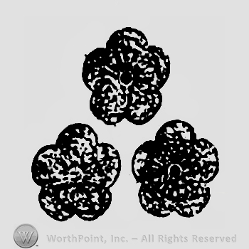 Mark with 3 plum flowers, Tanaka family, Tokyo. | #779922