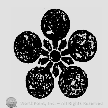 Mark with plum flower, Meda family. | #779933