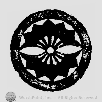 Mark with 2 paper fans, Nire family, Tokyo. | #786837