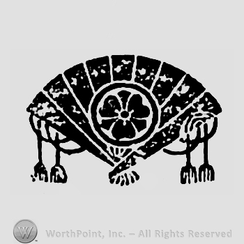 Mark with paper fan, Origasa family, Tokyo. | #786905