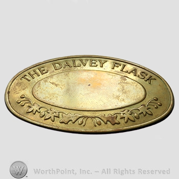 Mark with The text "THE DALVEY FLASK", a floral | #789537