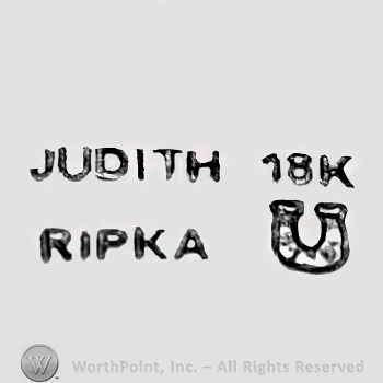 Mark with The text "JUDITH RIPKA 18K" and a | #789754