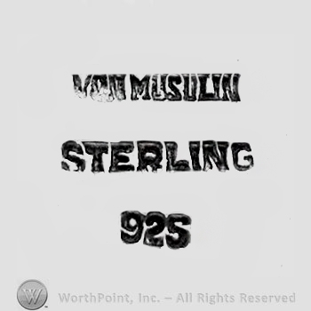 Mark with The text "VON MUSULIN STERLING 925". | #789825