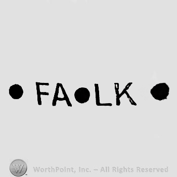Mark with The word "FALK" and three dots. | #789912