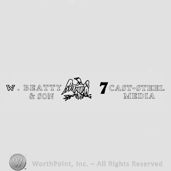 Mark with The words "W. BEATTY & SON 7 CAST STEEL | #789970