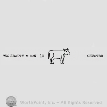 Mark with The words "Wm. BEATTY & SON 10 CHESTER" | #789971