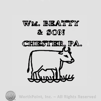 Mark with The words "Wm. BEATTY & SON CHESTER, | #789982