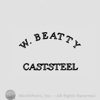 Mark with The words "W. BEATTY CAST-STEEL". | #789996