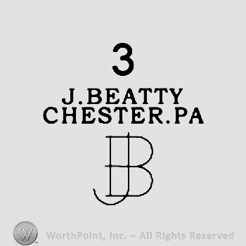 Mark with The words "J. BEATTY CHESTER, PA.", a | #790002