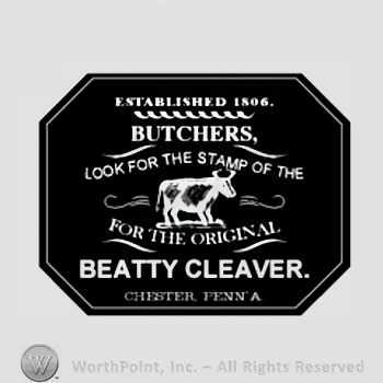 Mark with The text "ESTABLISHED 1806 BUTCHERS | #790015