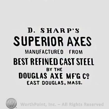 Mark with The text "D. SHARP'S SUPERIOR AXES | #790035