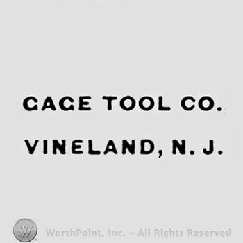 Mark with The words "GAGE TOOL CO. VINELAND, | #790090